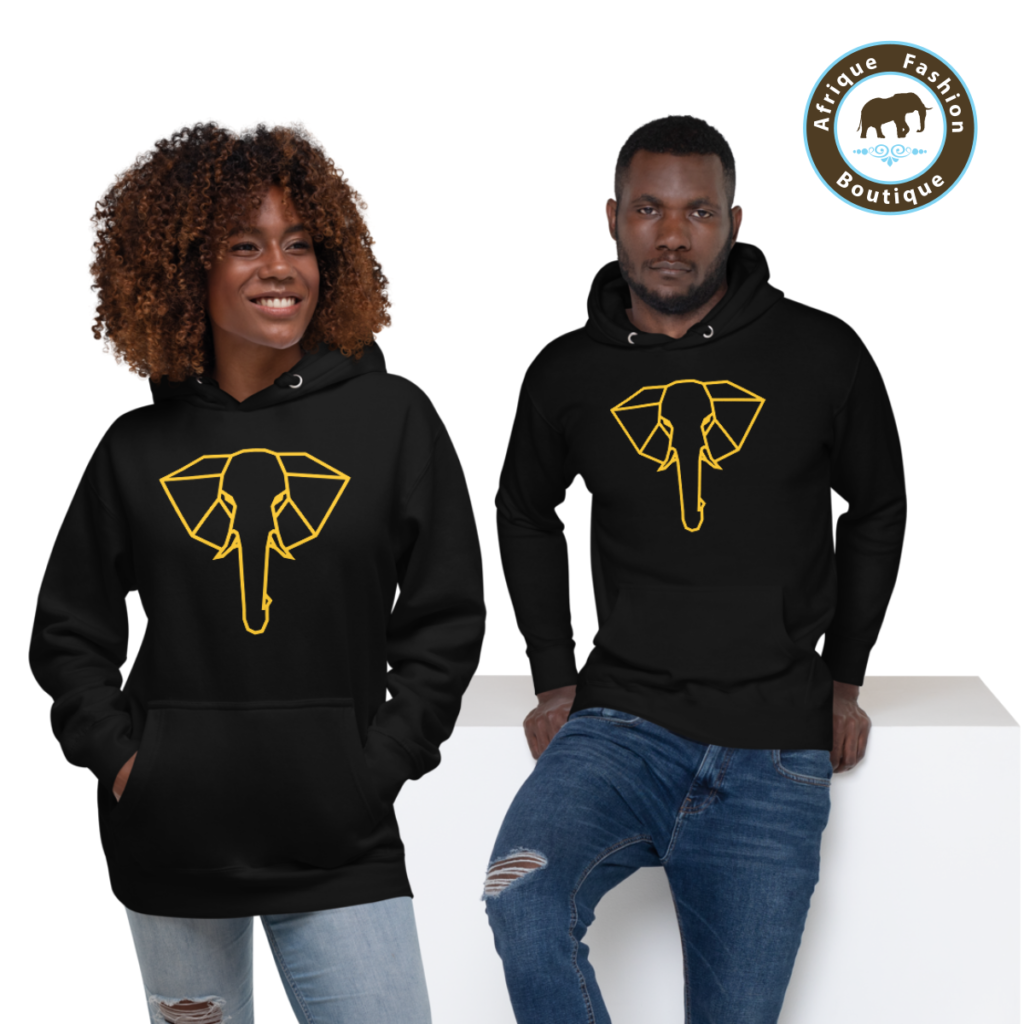 Totem Hoodie Elephant (Nzou Ndlovu MaNdlovu) – Afrique Fashion Boutique